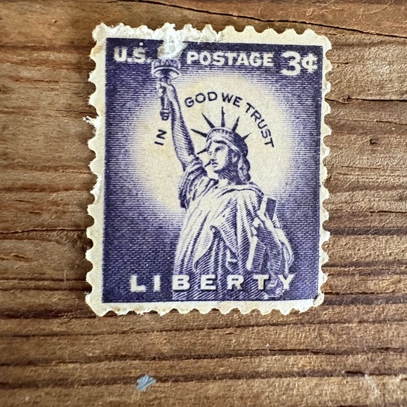 Other | Rare Vintage Liberty 3 Postage Stamp | Poshmark